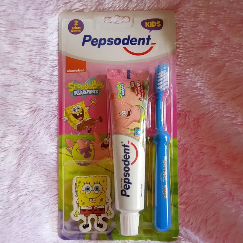 Jual PEPSODENT KIDS 50gr FREE SPONGEBOB MERCHANDISE | Shopee Indonesia