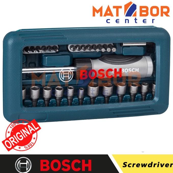 Jual 46pcs Screwdriver Set Hand Tool Kit & Nutsetter Set BOSCH,ORIGINAL ...