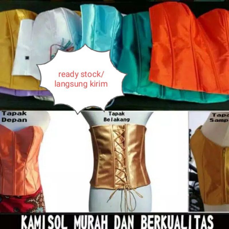 Jual COD/kamisol/Longtorso satin/Kamisol kebaya/bustier | Shopee Indonesia
