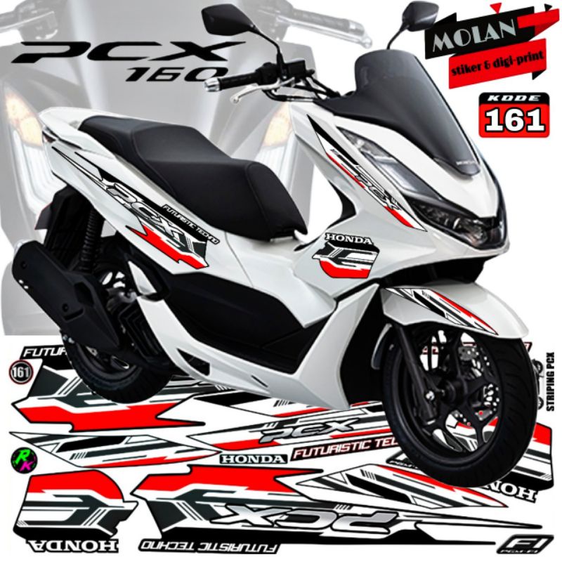 Jual Decal Sticker Striping Variasi All New Honda PCX 160 - New PCX 160 ...