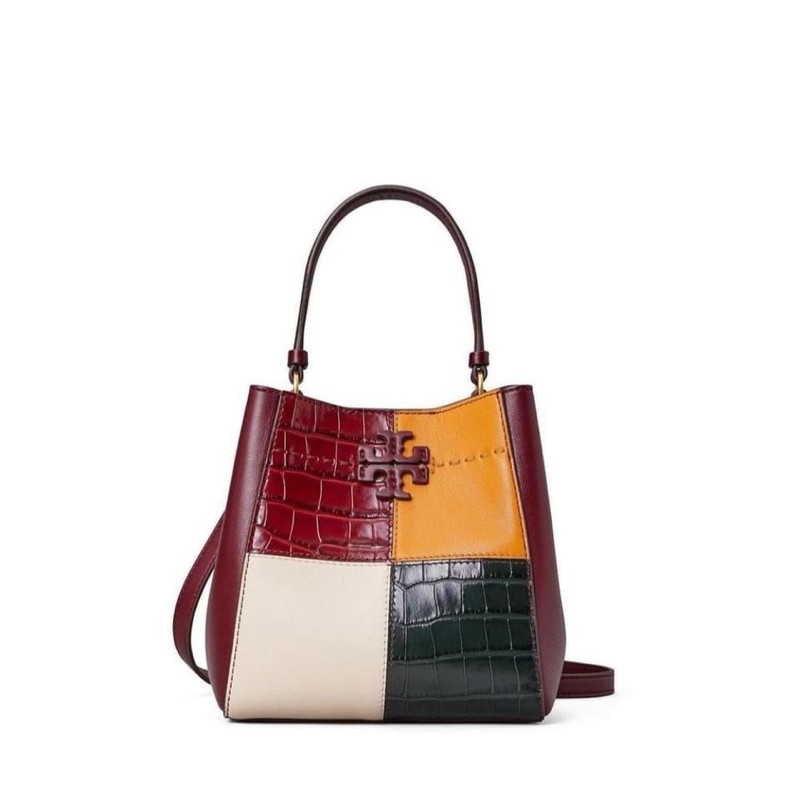 Jual tory burch tb mcgraw bucket bag colorblock | Shopee Indonesia