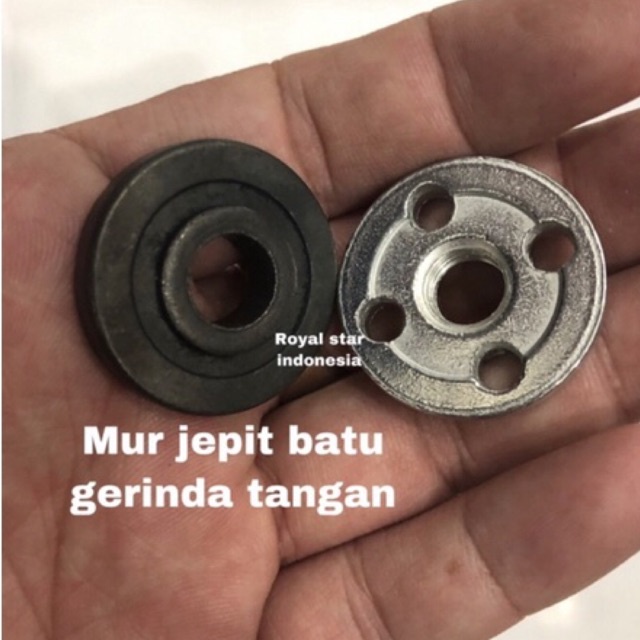Jual Mur baut grenda jepit batu gerinda tangan 4 inci mur gerinda ...