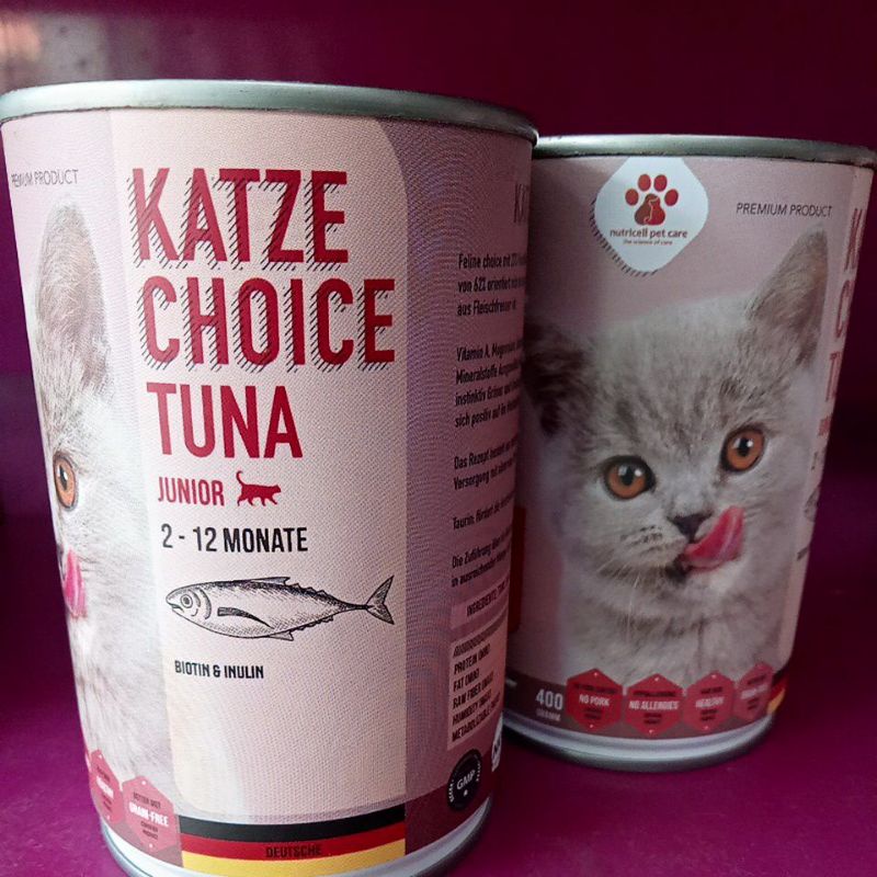 Jual KATZE CHOICE TUNA JUNIOR 2-12 BLN 400 GR | Shopee Indonesia