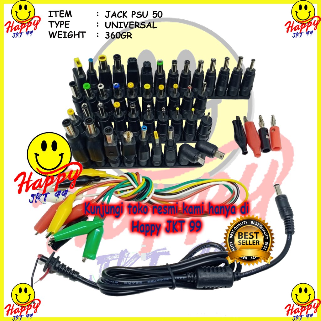 Jual [ HAPPY JKT 99 ] UNIVERSAL DC JACK COLOKAN KEPALA PSU JACK PSU ...