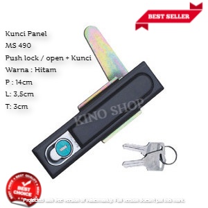 Jual KINOGAWA Kunci Panel Push Lock MS 490 Hitam Komponen Panel Listrik ...