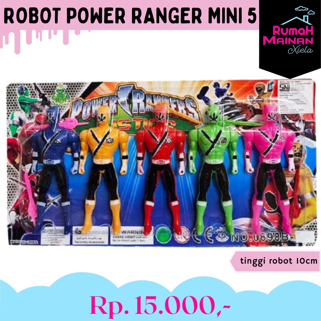 Jual ROBOT POWER RANGER MINI 5 - MAINAN ROBOT ANAK LAKI - 0698B ...