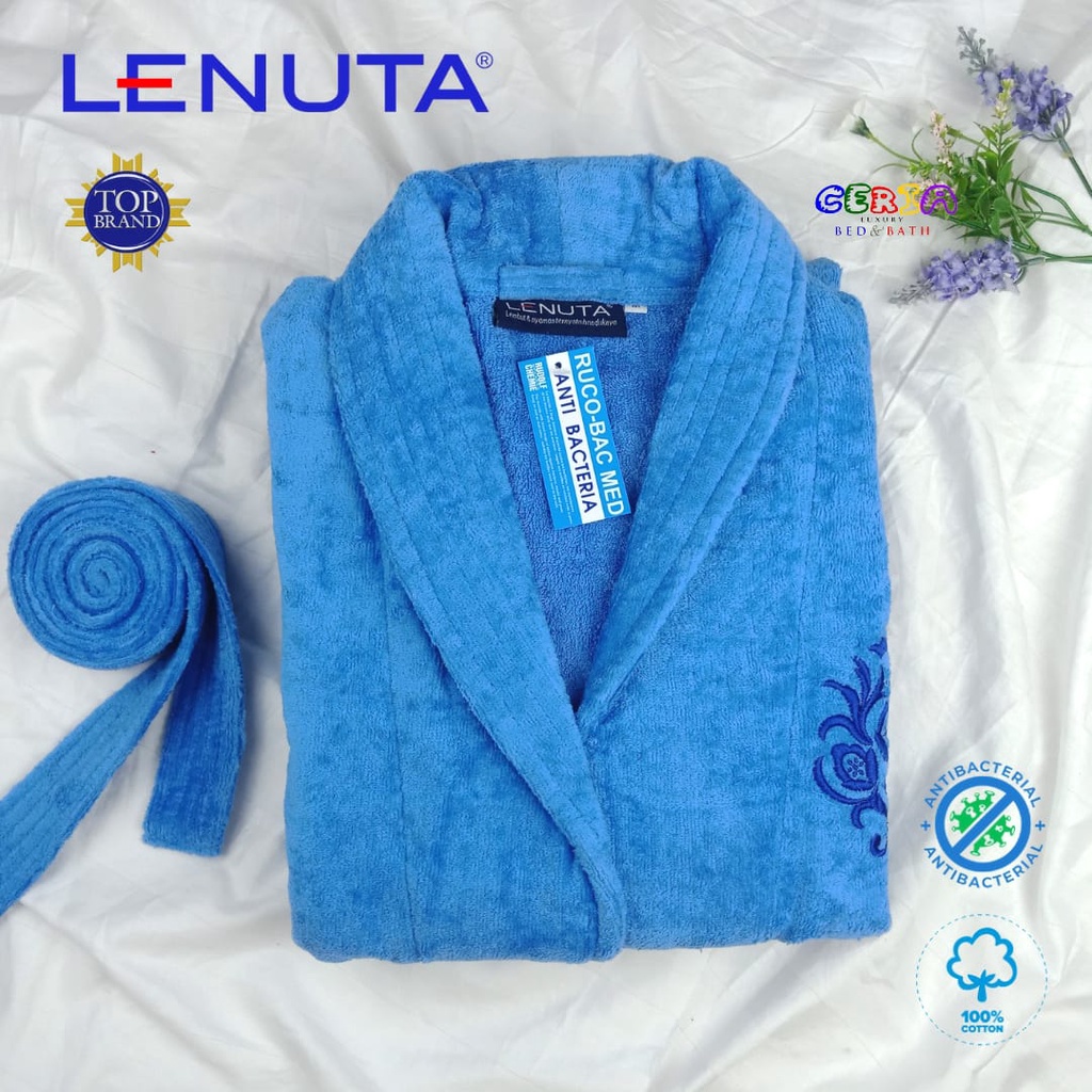 Jual Handuk Kimono Mandi Hotel Dewasa Tebal Lenuta Anti Bakteri Biru ...