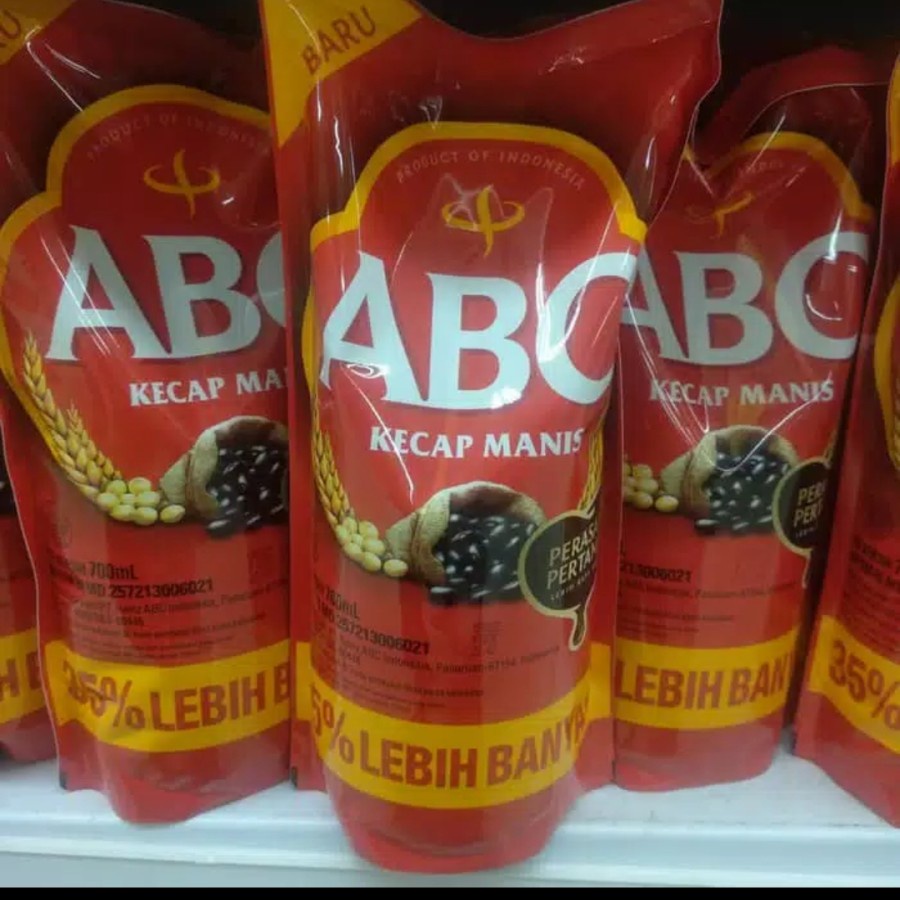 Jual Kecap manis ABC 700 ml Refill + extra isi 35% PROMO | Shopee Indonesia