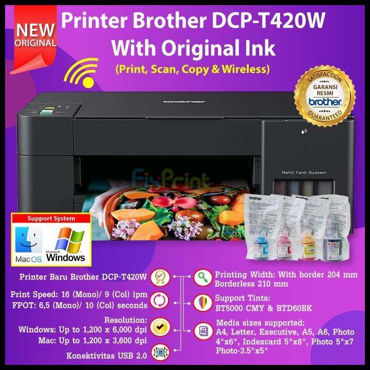 Jual Printer Brother Dcp-T420W Dcp T420W Wifi Wireless Print-Scan-Copy ...