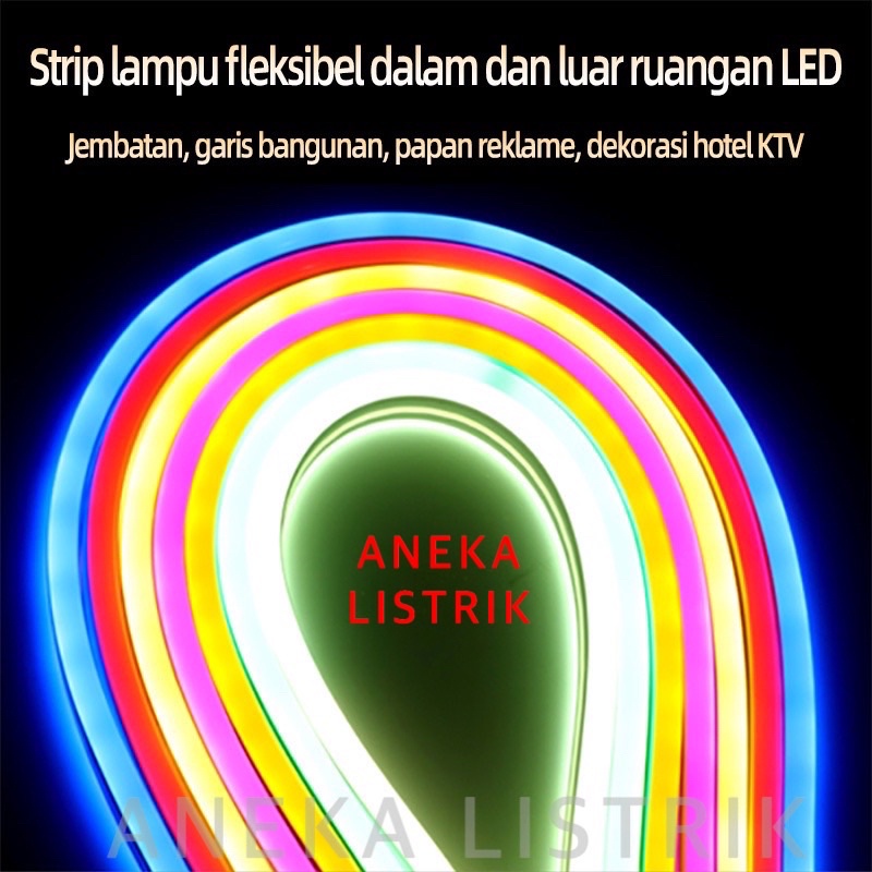 Jual PAKET LAMPU LED NEON FLEX 220V WATERPROOF LENGKAP TINGGAL COLOK ...