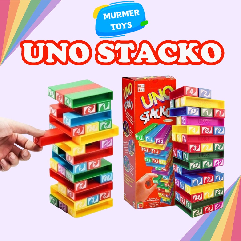 Jual Permainan Balok Stacko Tower Mainan Susun Board Game Mainan Anak ...