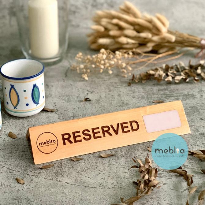 Jual Office & Stationery | Alat Tulis | Aruna Wooden Reserved Sign ...