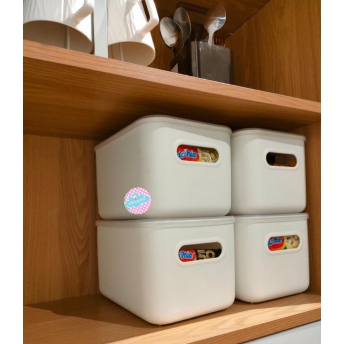 Jual INFORMA Aesthetic Storage Box + Tutup (WHITE) | Shopee Indonesia