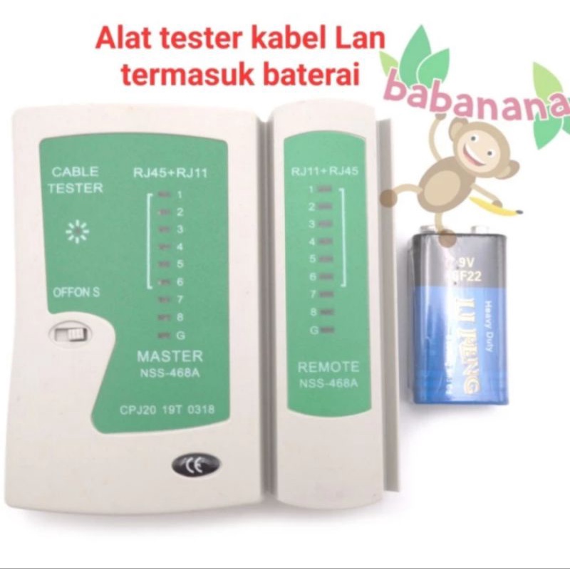 Jual Alat tester kabel lan rj45 rj11 cable internet tes tools signal ...