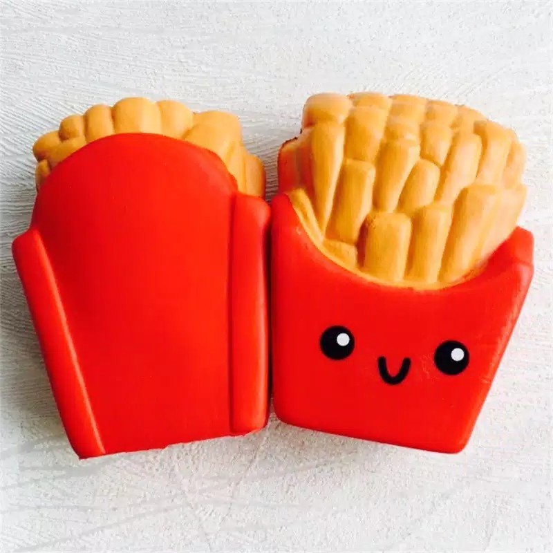 Jual Squishy kentang goreng french fries slow raising wangi squisy ...
