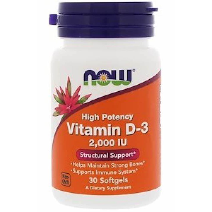 Jual NOW Vitamin D3 2000 IU ISI 30 SOFTGEL ( ORIGINAL ) | Shopee Indonesia
