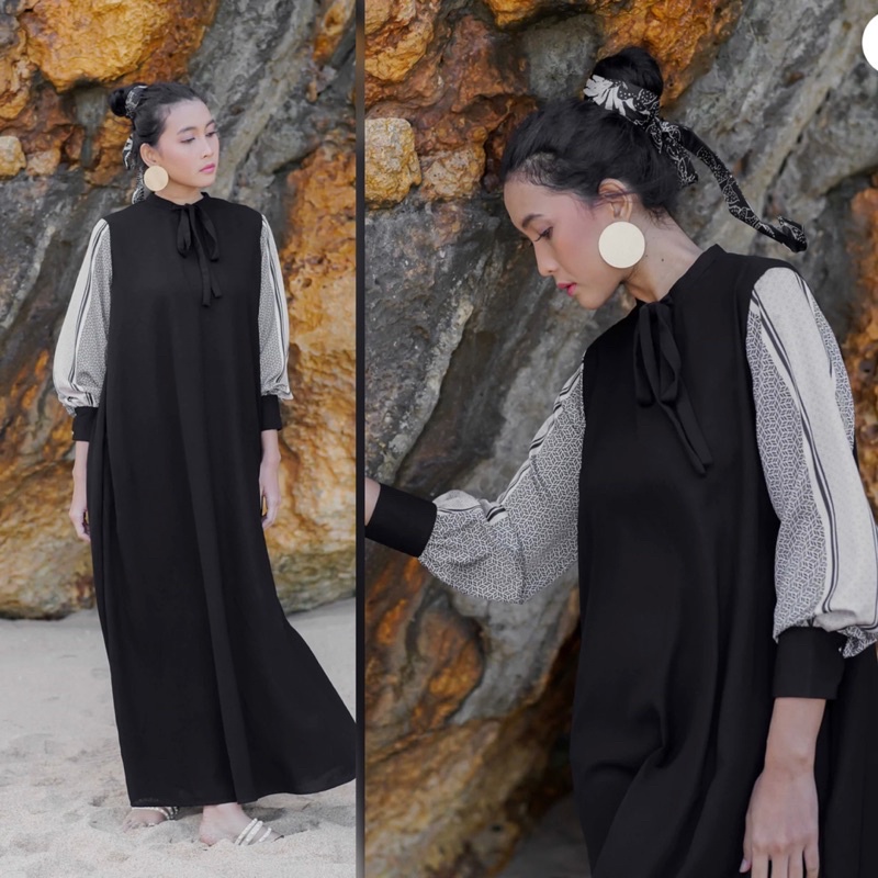 Jual ALEZA LABEL || BIANDRA DRESS BLACK | Shopee Indonesia