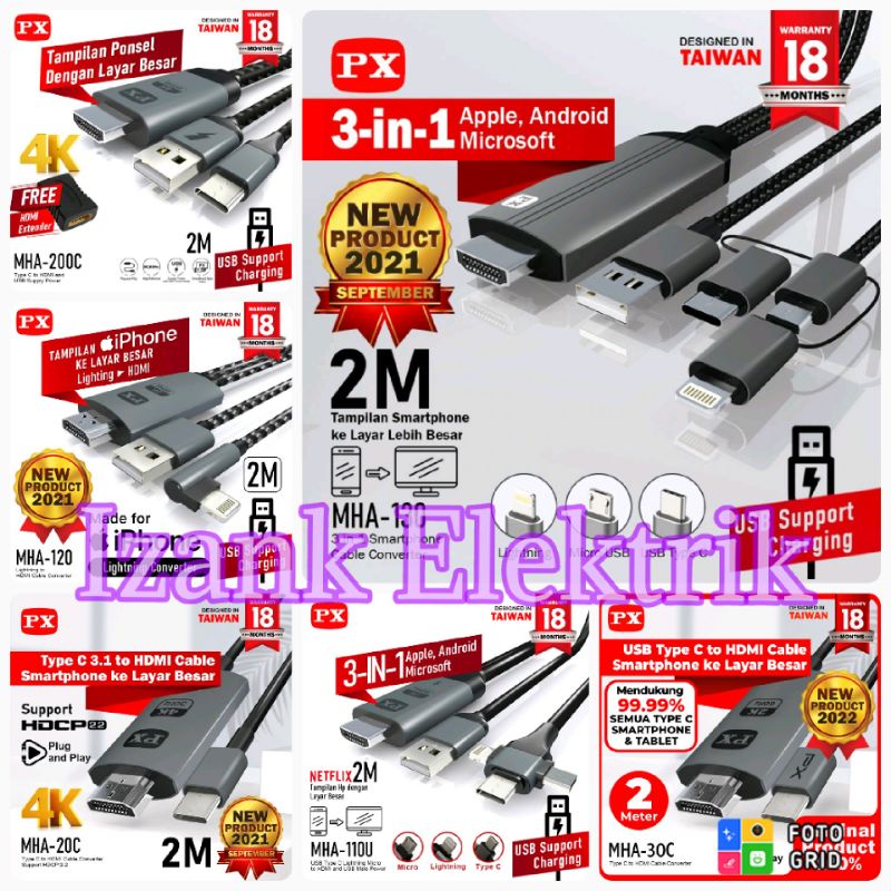 Jual (COD) Kabel HDMI Anycast Dongle Miracast Mirascreen EZcast MHL 4K Kabel HDMI to USB Micro ...