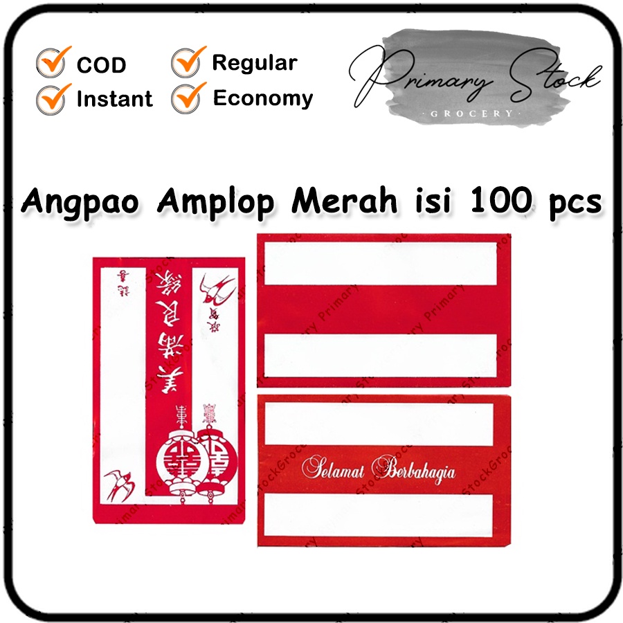 Jual Angpao Merah Putih Amplop China Selamat Berbahagia Imlek Angpau ...