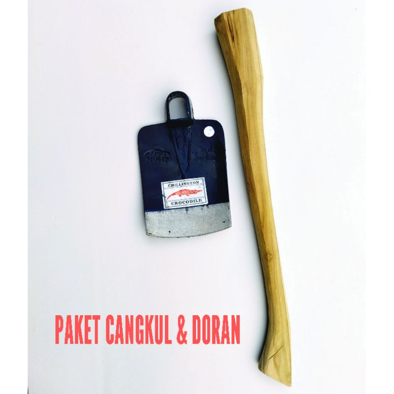 Jual PAKET HEMAT CANGKUL PERTANIAN - CANGKUL ASLI CAP BUAYA DAN GAGANG ...