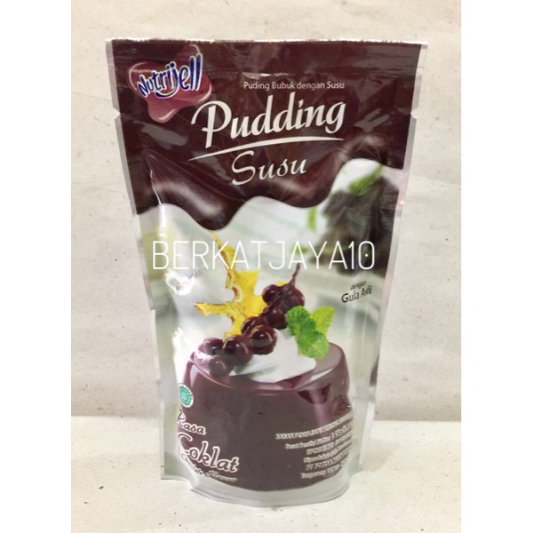 Jual Nutrijell Pudding Susu rasa Coklat Nutrijel bubuk instant 145 gram ...