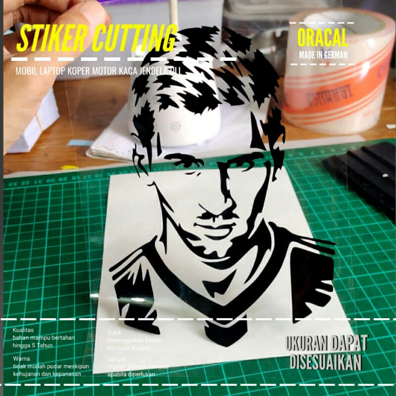 Jual STIKER MESSI CUTTING BAHAN ORACAL CUSTOM | Shopee Indonesia