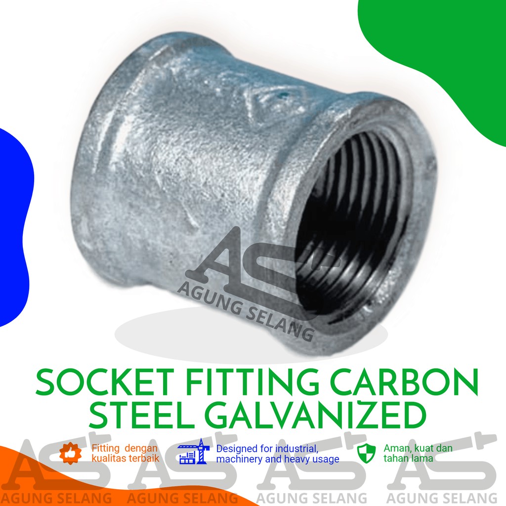Jual Sock Galvanis 5 inch Socket Drat Dalam 5" Sambungan Sok Besi Soket ...