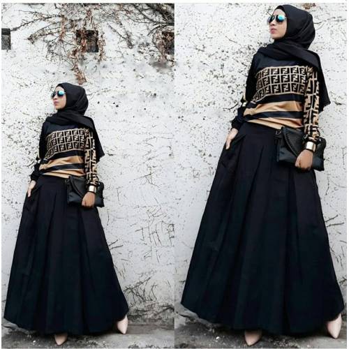 Jual SETELAN BAJU MUSLIMAH ROK [FENDYi ] SET BUSANA MUSLIM MODERN ...