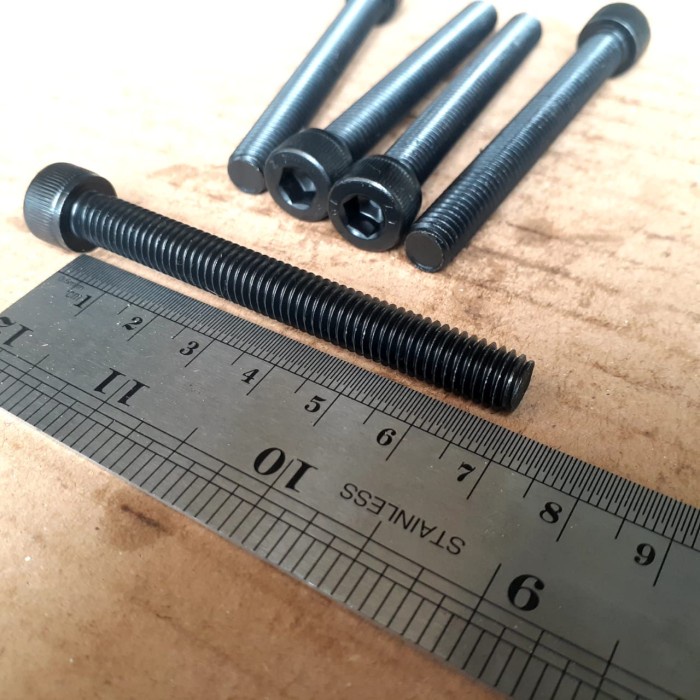 Jual BAUT L M8X70 (7CM) BAJA FULL DRAT / BAUT L BAJA M8 X 70 GRADE 12.9 ...