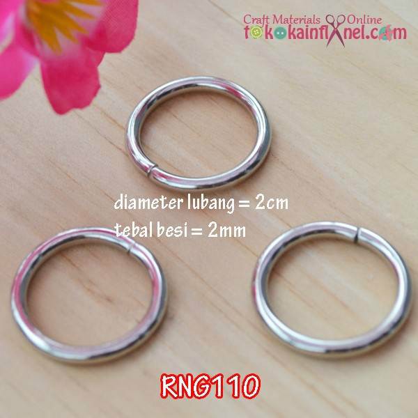 Jual Rng110 Ring Tebal Silver 2cm Ketebalan Besi 2mili Per Satuan ...