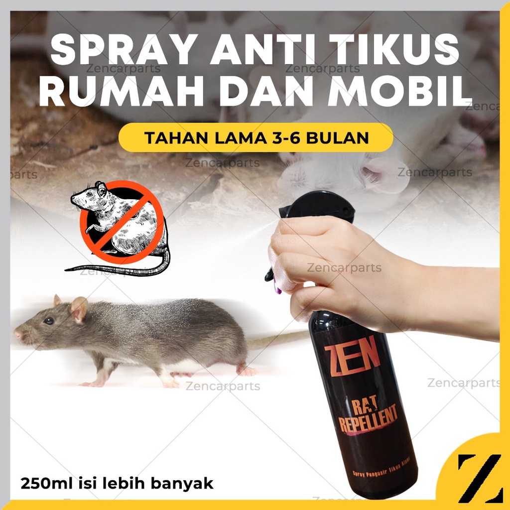 Jual ZEN Rat Repellent Spray Cairan Pengusir Tikus Parfum Pembasmi Anti ...