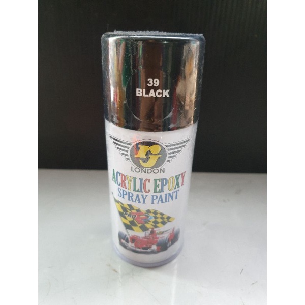 Jual Cat semprot pilox merk RJ london warna hitam | Shopee Indonesia