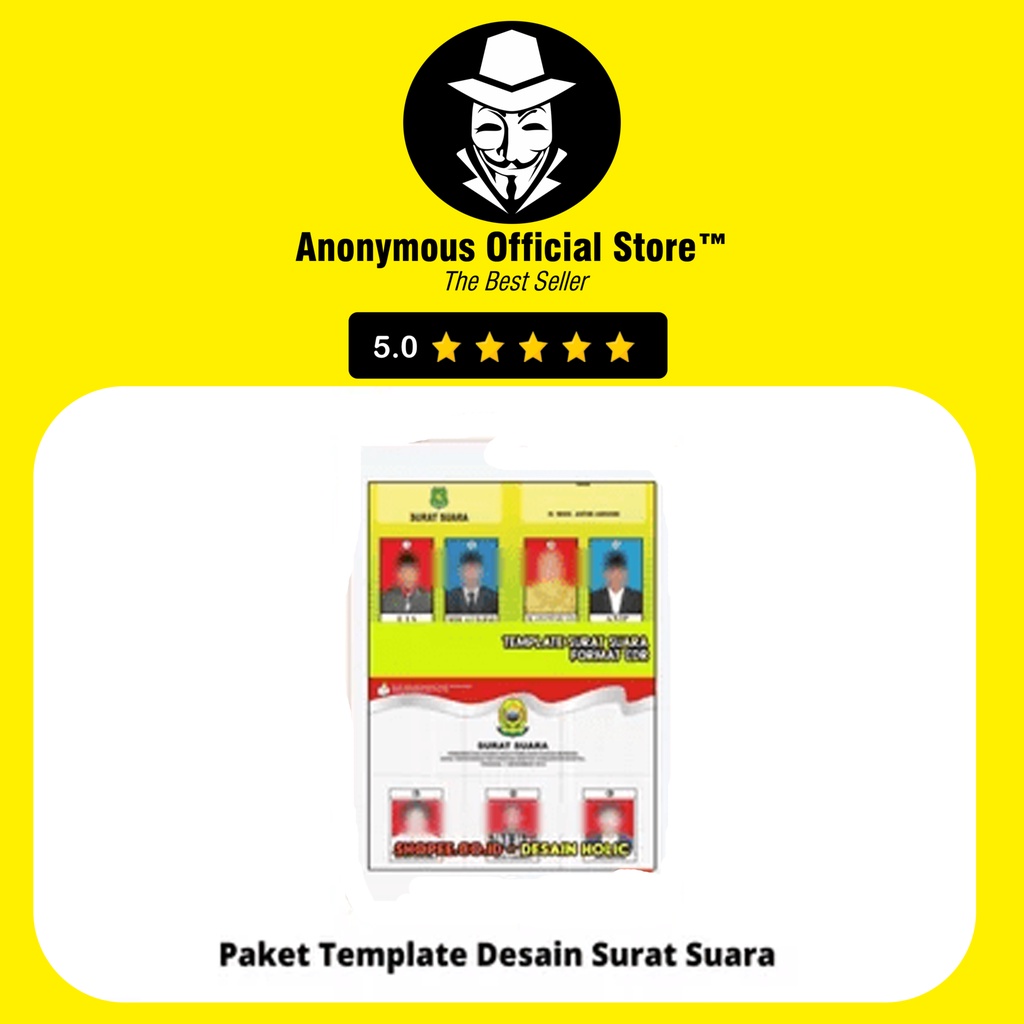 Jual KOLEKSI TEMPLATE DESAIN PEMILIHAN SURAT SUARA PILKADES PILKADA ...