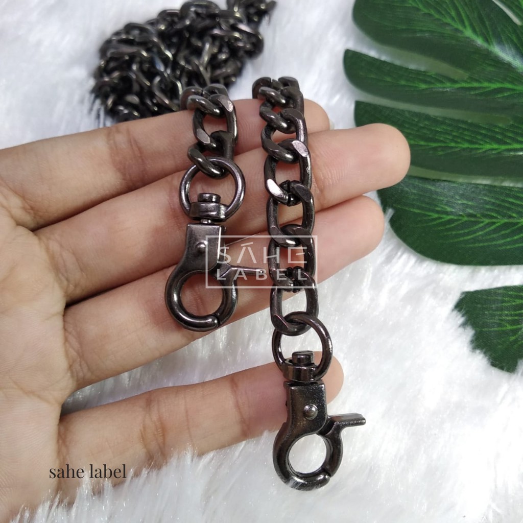 Jual Rantai Tas Besi Berat - Rantai Tas Wanita Gold Black | Shopee ...