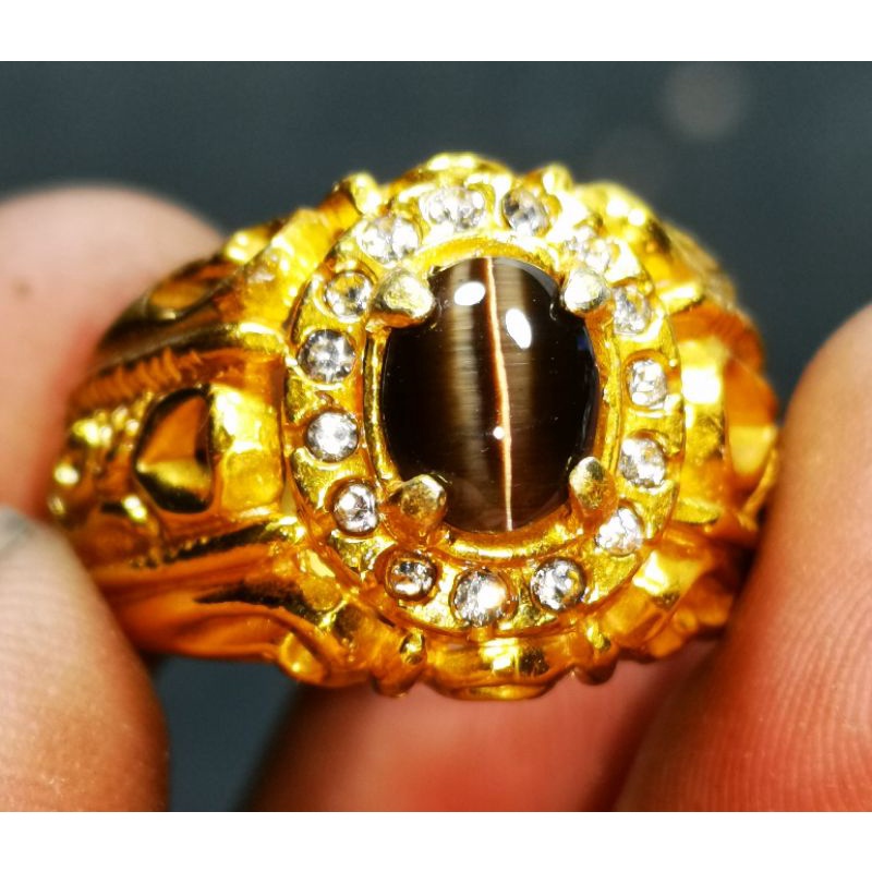 Jual Batu permata natural cats Eye silimanite srilanka | Shopee Indonesia