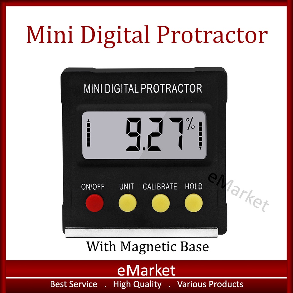 Jual Mini Digital Protractor / Inclinometer Alat Ukur Sudut Kemiringan ...