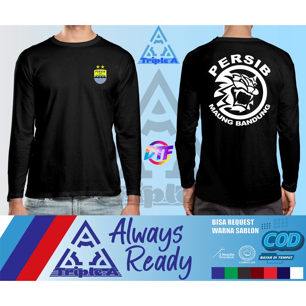 Jual Kaos Lengan Panjang Persib Maung Bandung DB Keren Distro by Triple ...