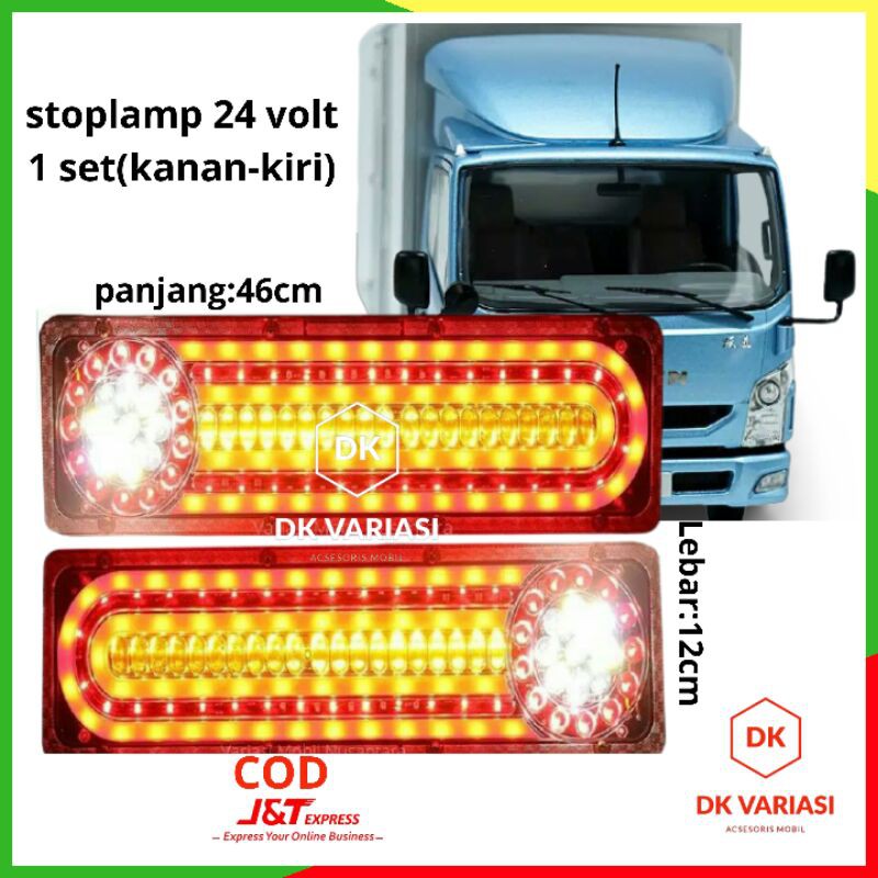 Jual Lampu stop lamp stoplamp mobil truk variasi 24volt | Shopee Indonesia