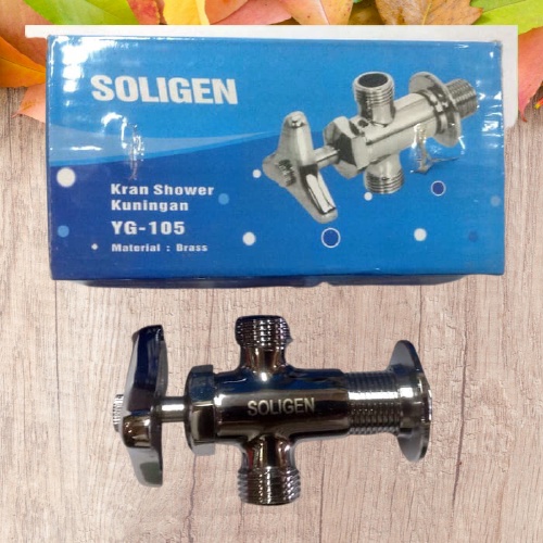 Jual Kran Shower kuningan T SOLIGEN Stop Kran Shower kuningan SOLIGEN ...