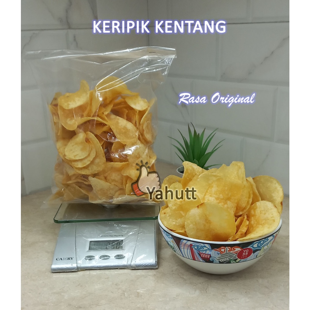 Jual Keripik Kentang Original / Kentang Crispy Ori (Asin) @250gr ...