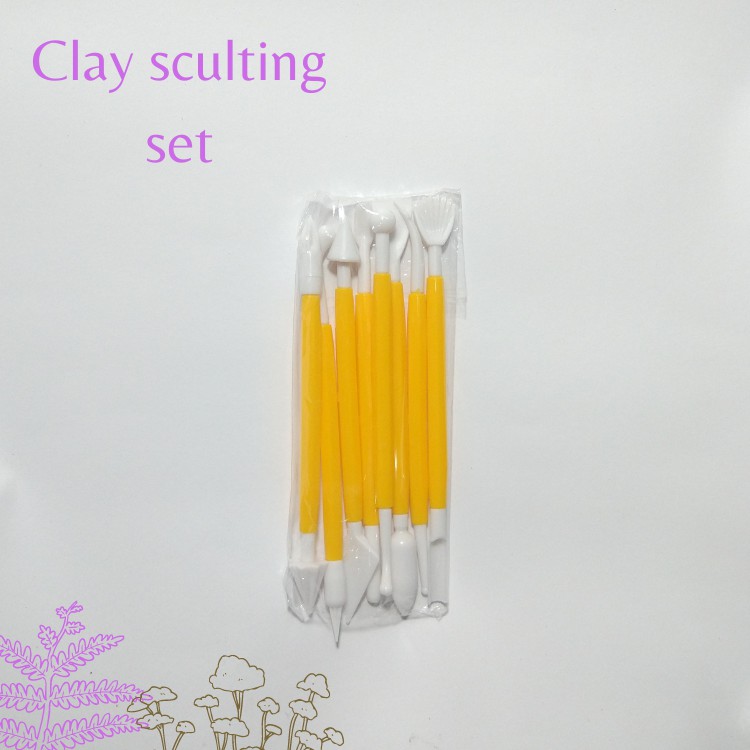 Jual alat clay plastik untuk kerajina clay dan tanah liat set 8 ...