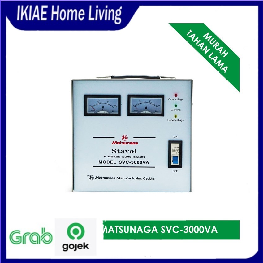 Jual Matsunaga Stavolt SVC 3000W / Stabilizer SVC 3000VA MTS / 3000 Watt | Shopee Indonesia