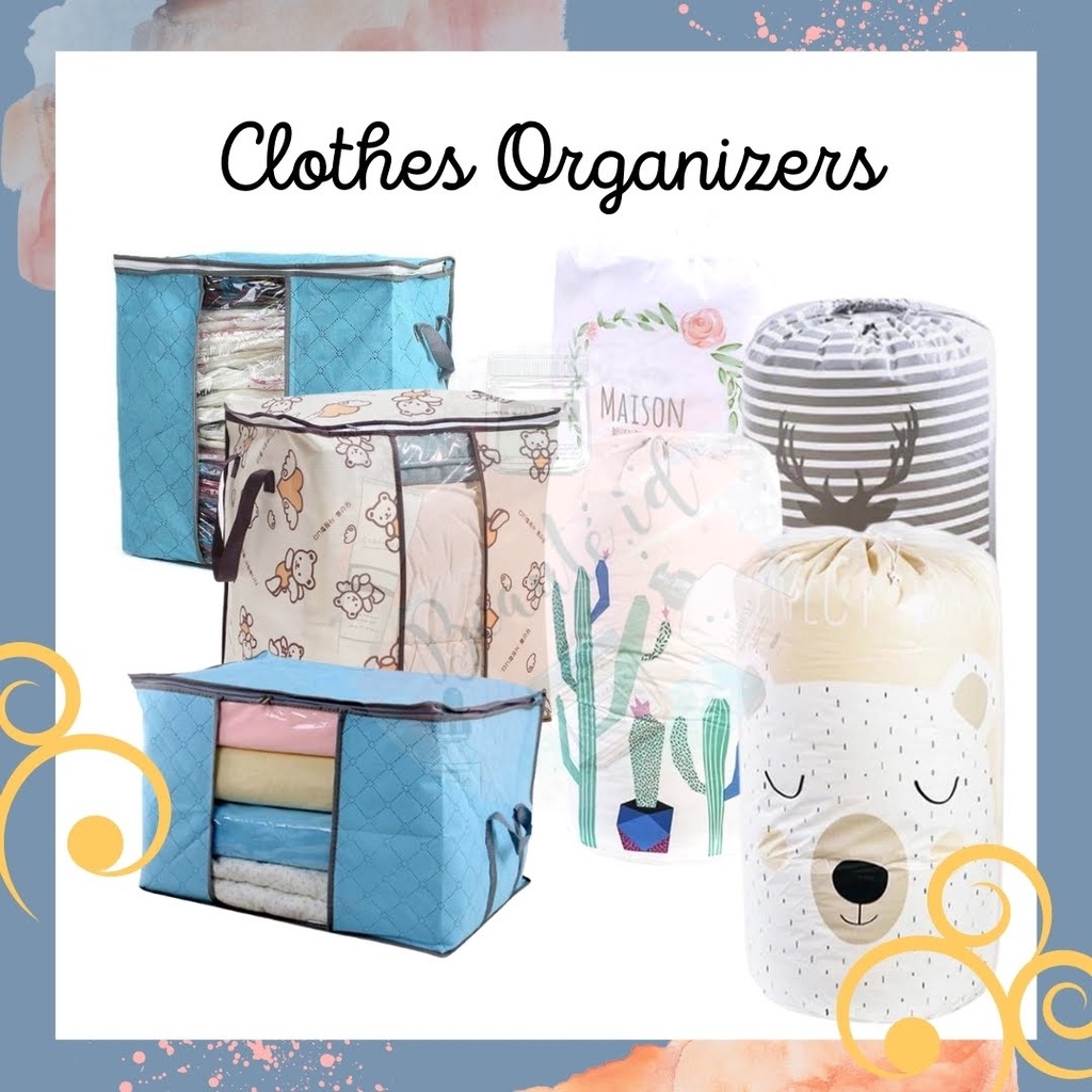 Jual Kantong Organizer Tas Penyimpanan Pakaian Bersih Kotor Selimut ...