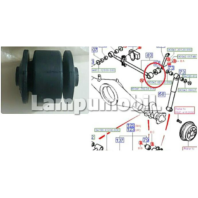 Jual BUSHING ARM STABIL ROD BELAKANG DAIHATSU TARUNA TR02 | Shopee ...
