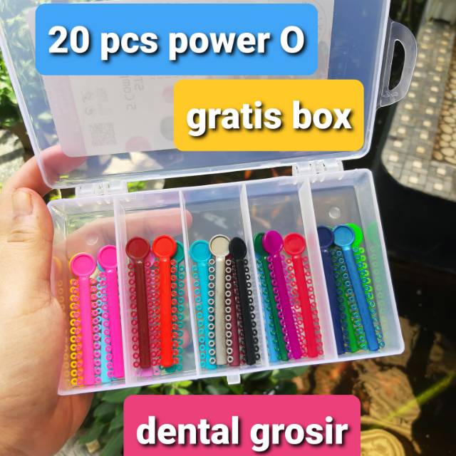 Jual POWER O/POWER CHAIN/ karet behel 20pcs GRATIS box | Shopee Indonesia
