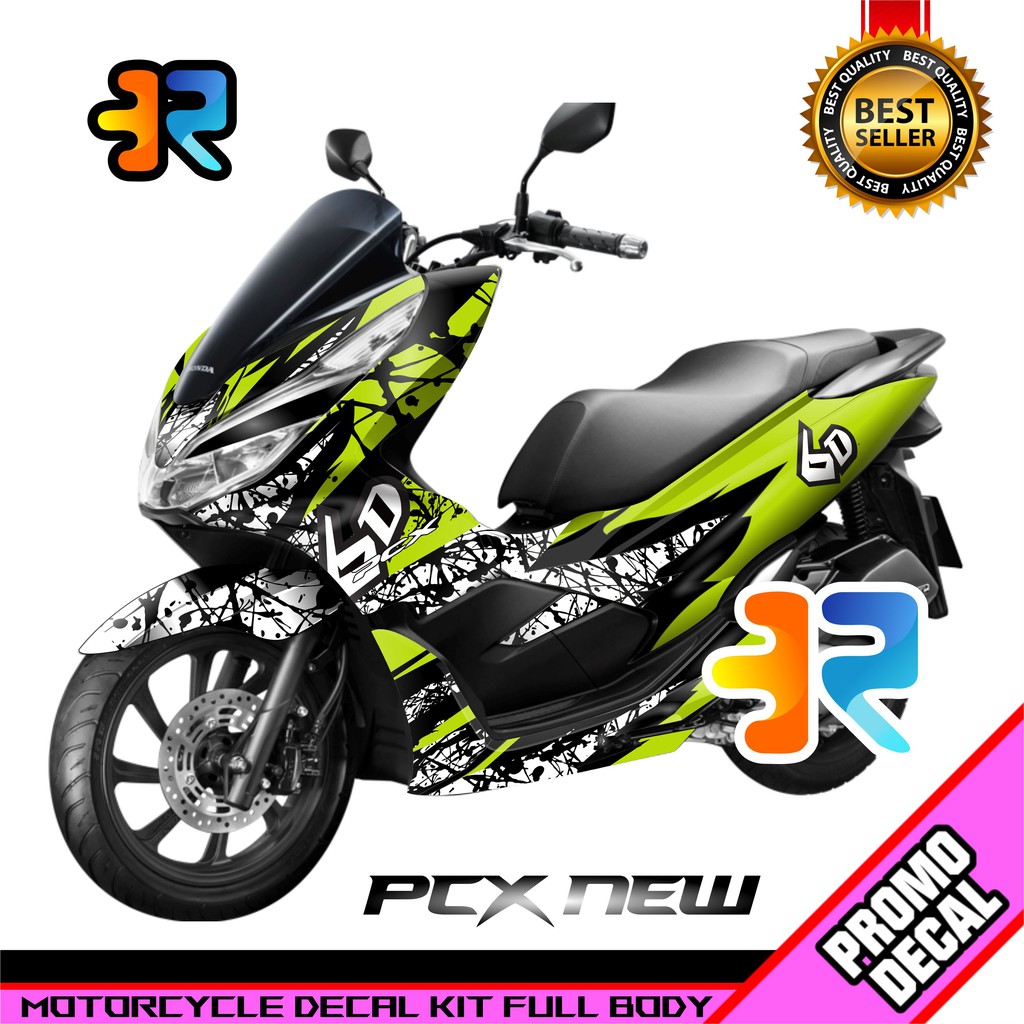 Jual Decal Motor PCX New Desain Abstrak Sticker Decal Full Body ...