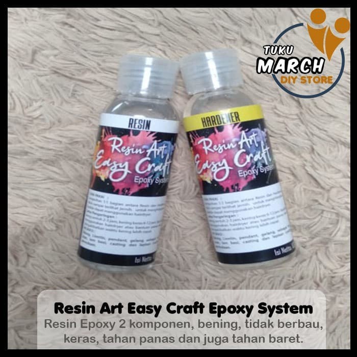 Jual Resin Art Epoxy Easy Craft Resin Super Bening, Tidak Berbau ...