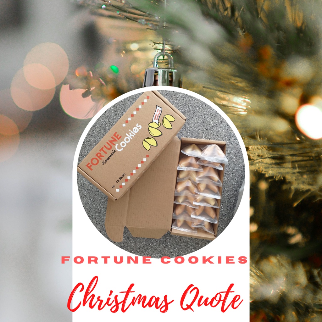 Jual Fortune Cookies Original quote Natal dan atau Tahun Baru | Shopee ...