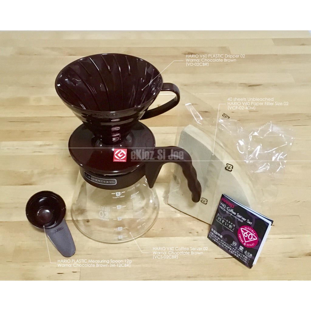 Jual HARIO V60 POUR OVER KIT SET ELEGAN | Shopee Indonesia