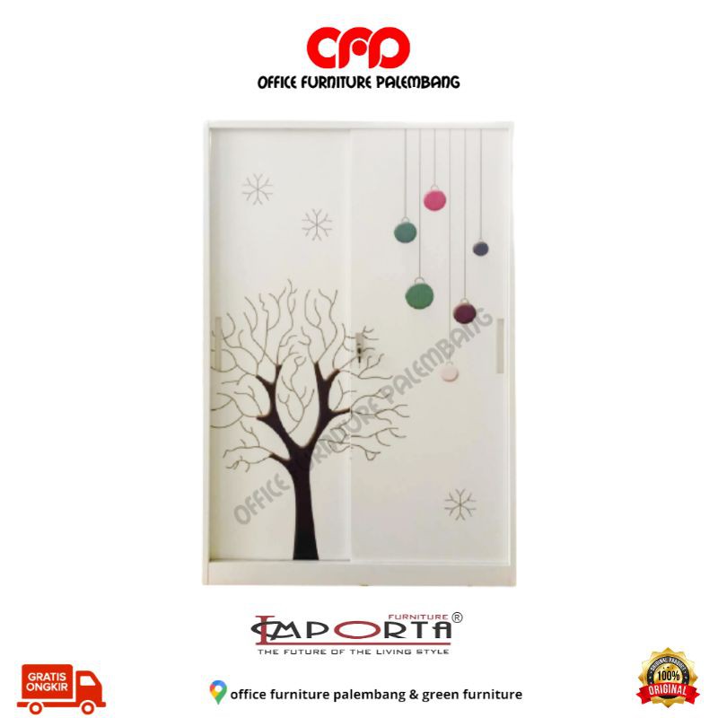 Jual lemari pakaian besi lemari baju sliding lemari plat besi wardrobe ...